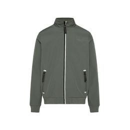 CMPD Herren Softshelljacke, gr&uuml;n, Gr. 4XL, bestickt, Softshell, Material: 80% Polyester, 20% Elasthan, Futter: 100% Polyester, Jacken, mit Stehkragen