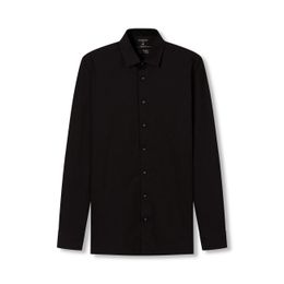 OLYMP Herren Businesshemd "OLYMP Luxor 24/Seven, Modern Fit, New Kent", schwarz, Gr. 38, 92% Baumwolle, 8% Elasthan, Hemden
