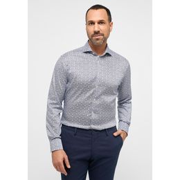 Eterna Herren Langarmhemd "MODERN FIT", blau, Gr. 40, 42% Baumwolle, 4% Elasthan, 54% Lyocell, Hemden, EASY IRON (b&uuml;gelleicht)