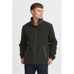 Fleecejacke Blend "BHLaursus", Herren, Gr. 3XL, schwarz, 100% Polyester, unifarben, Basic, regular fit normal, normaler offener Saum, Jacken Fleecejacke, Kuschelige Teddyjacke mit Taschen