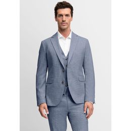 Cinque Herren Baukastensakko "CIDATA", blau, Gr. 54, gemustert, Web, Obermaterial: 59% Viskose, 39% Polyester, 2% Elasthan, Sakkos, in dezentem
