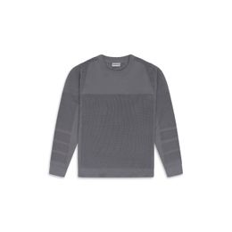 883POLICE Herren Rundhalspullover "883 Police CANEY", grau, Gr. S, unifarben, 100% Baumwolle, Pullover