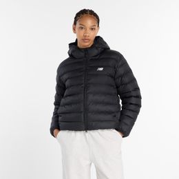 New Balance Damen Winterjacke "Puffer Jacket BLACK", schwarz, Gr. XL, Obermaterial: 100% Polyester, Jacken, mit 2-Wege-Rei&szlig;verschluss