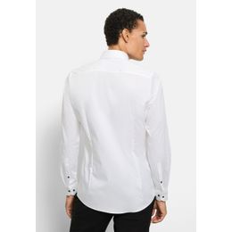 OLYMP Herren Langarmhemd "Level Five"wei&szlig;, Gr. 43, unifarben, Web, Obermaterial: 97% Baumwolle, 3% Elastolefin, Hemden, Businesshemd, unifarben, body