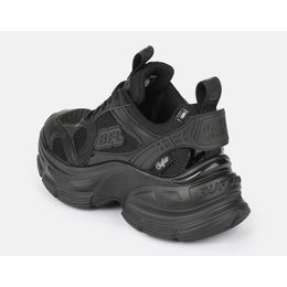 Buffalo Damen Plateausneaker "RIDR ONE", Gr. 39schwarz, Lederimitat, Synthetik, Textil, Schuhe, Halbschuh, Schn&uuml;rschuh, Chunky-Sneaker mit trendy