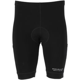 Endurance Herren Radhose "Brillant 2", schwarz, Gr. XXXL, unifarben, 75% Polyamid, 25% Elasthan, Hosen, mit praktischen Taschen und bequemer Passform