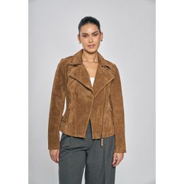 Freaky Nation Damen Lederjacke "Taxi Driver-FN", braun, Gr. XS, Oberstoff: 100% Leder. Futter: 100% Polyester, Jacken