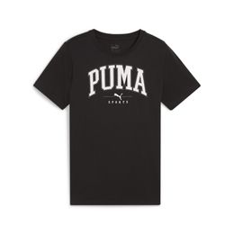 Puma Jungen T-Shirt "SQUAD BIG GRAPHIC TEE B", schwarz, Gr. 140, bedruckt, Jersey, Obermaterial: 100% Baumwolle, Shirts, Regular Fit, f&uuml;r