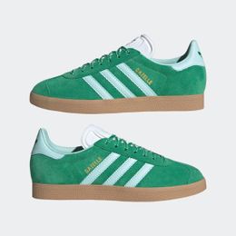 Damen Sneaker "GAZELLE", adidas originals, Gr. 36, gr&uuml;n, Leder, Synthetik, Schuhe