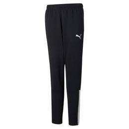 Puma Kinder Trainingshose "TEAMLIGA TRAINING PANTS JR", schwarz-wei&szlig;, Gr. 164, unifarben, Piqu&eacute;, Obermaterial: 100% Polyester, Hosen, sportlicher