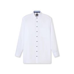 OLYMP Herren Businesshemd "OLYMP Luxor, Comfort Fit - Big, Kent"wei&szlig;, Gr. 53, 100% Baumwolle, Hemden