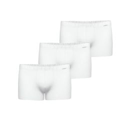 Ammann Herren Retro Boxer "3er Pack Retro Short Day Modern / Micro Modal", Gr. M, wei&szlig;, Single Jersey, Obermaterial: 93% Modal CMD. 7% Elasthan EL.,