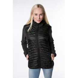 DEPROC Active Damen Steppjacke "GILMOUR COMFORT WOMEN", schwarz, Gr. 42, 100% Polyester, Jacken, auch in Gro&szlig;en Gr&ouml;&szlig;en erh&auml;ltlich