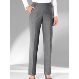 Adelina Damen Webhose, grau, Gr. 23, meliert, 66% Polyester, 32% Viskose, 2% Elasthan, Hosen