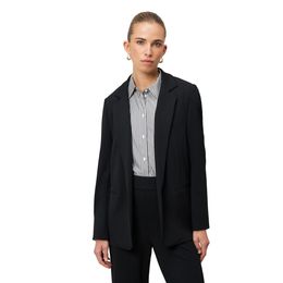Zero Damen Jackenblazer "Damen offener Style"schwarz beauty, Gr. 34, unifarben, Twill, Obermaterial: 96% Polyester, 4% Elasthan, Blazer, Plain/ohne