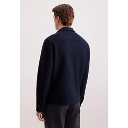 Seidensticker Herren Hemdjackenavy, Gr. L, unifarben, 70% Polyester, 30% Wolle, Jacken