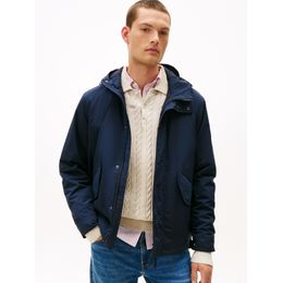 Tommy Hilfiger Herren Allwetterjacke "PACKABLE"desert sky, Gr. M, Web, Obermaterial: 100% Polyester, Jacken, &Uuml;bergangsjacke, leicht, mit fester Kapuze