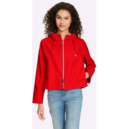 Heine Damen Langjackerot, Gr. 40, unifarben, 64% Baumwolle, 36% Polyamid, Jacken