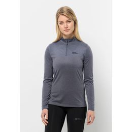 Jack Wolfskin Damen Stehkragenpullover "SKY THERMAL HZ W", grau, Gr. M, 100% POLYESTER, Pullover