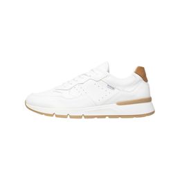 Nero Giardini Herren Sneaker "Nero Giardini Sneaker Leder/Textil", Gr. 45wei&szlig;, Leder, Textil, Schuhe