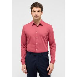 Eterna Herren Langarmhemd "SUPER SLIM", rot, Gr. 40, Twill, 46% Baumwolle, 8% Elasthan, 46% Polyester, Hemden, NON IRON (b&uuml;gelfrei)