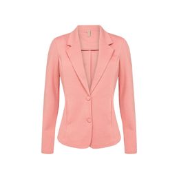 soyaconcept Damen Blusenblazer "Soya Concept Blazer SC_DANIELA"4635 peach pink, Gr. L, Obermaterial: 73% Polyester, 24% Viskose, 3% Elasthan, Blazer