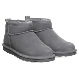 Bearpaw Damen Winterboots "SHORTY", Gr. 38grau, Veloursleder, unifarben, Schuhe, Winterstiefel, Schlupfstiefel mit herausnehmbarer Innensohle
