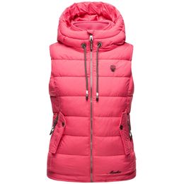 Marikoo Damen Steppweste "Taisaa", pink, Gr. XS, Obermaterial: 100% Polyester; Innenseite: 100% Polyester, Westen, inklusive Leckerlie-Beutel
