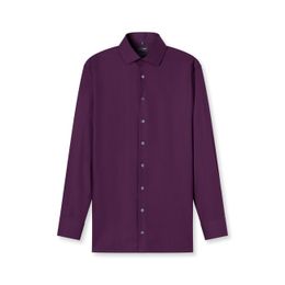 OLYMP Herren Businesshemd "OLYMP Luxor 24/Seven, modern fit, Global Kent"aubergine, Gr. 41, 64% Baumwolle, 27% Polyester, 9% Elasthan, Hemden