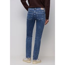 Street One Damen Comfort-fit-Jeanslight blau authentic washed, Gr. 34, unifarben, Jeans, 76% Baumwolle, 18% Lyocell, 4% Elastomultiester, 2%