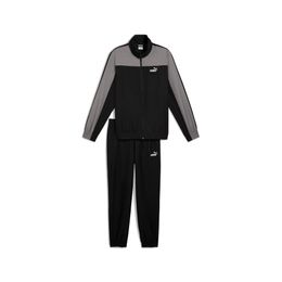 Puma Herren Jogginganzug "WOVEN COLORBLOCK TRACKSUIT", schwarz, Gr. XXL, colorblocking, Twill, Obermaterial: 100% Polyester, Sportanz&uuml;ge,