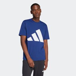 Herren T-Shirt "M BL SJ T", blau, Gr. L, adidas Sportswear, Shirts, klassische Silhouette, mit Rundhalsausschnitt