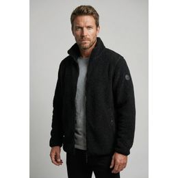 Fleecejacke Icepeak "Icepeak PUEBLO", Herren, Gr. M, basic schwarz, Obermaterial: 100% Polyester, Jacken Fleecejacke, sportlicher Stil, mit Rei&szlig;verschluss, normale Passform