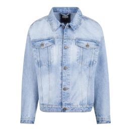 Urban Classics Damen Jeansjacke "Urban Classics Herren Heavy Ounce Boxy Denim Jacket"new light blau washed, Gr. XL, unifarben, 100% Baumwolle, Jacken