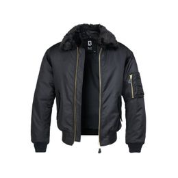 Brandit Herren Winterjacke "Brandit Herren MA2 Jacket Fur Collar"schwarz, Gr. 4XL, unifarben, 100% Polyamid, Jacken