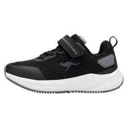 Kangaroos M&auml;dchen Sneaker "K-RDK FAM EV", Gr. 35, schwarz-wei&szlig;, Mesh, Synthetik, Schuhe
