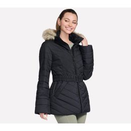 Skechers Damen Winterjacke "ON-THE-GO BELTED PARKA", schwarz, Gr. XS, Obermaterial: 100% Polyester, Jacken
