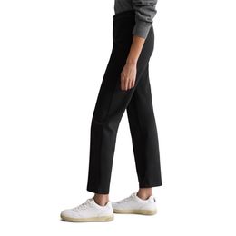 Marc O'Polo Damen Chinohose "aus kompakter Interlock-Qualit&auml;t", schwarz, Gr. XL, MARC O'POLO DENIM, unifarben, Obermaterial: 74% Viskose, 21% Polyamid, 5%