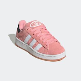 M&auml;dchen Sneaker "CAMPUS 00S", adidas originals, Gr. 35,5, wei&szlig;, Leder, Synthetik, Schuhe, f&uuml;r Kinder und Jugendliche, mit Gummilaufsohle, mit