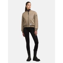 Khujo Damen Bomberjacke "Kasia"braun, Gr. XS, Obermaterial: 100% Nylon. Innenfutter: 100% Polyester. Wattierung: 100% Polyester, Jacken, Modische