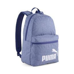Rucksack Puma "PHASE BACKPACK III", blau crystal heather, Rucks&auml;cke, Herren, Netz, Polyester, gemustert, Rucksack, ger&auml;umiges Hauptfach, vordere Rei&szlig;verschlusstasche, sportlicher Stil
