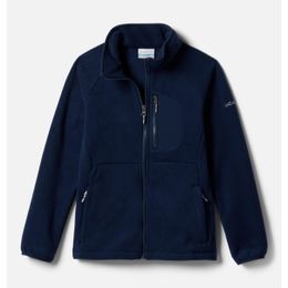 Fleecejacke Columbia "FAST TREK IV FLEECE FULL ZIP", Jungen, Gr. L (152/158), blau (collegiate navy), Obermaterial: 100% Nylon. Futter: 100% Polyester, normal, Jacken Fleecejacke