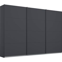 Schwebet&uuml;renschrank Rauch "Kleiderschrank Schrank Garderobe TOPSELLER OTELI inkl. Inneneinteilung", grau (graumetallic), B:271cm H:229cm T:62cm, Holzwerkstoff, Schr&auml;nke, Schwebet&uuml;renschrank, mit 3 Innenschubladen sowie zus&auml;tzlichen Einlegeb&ouml;den MADE IN GERMANY, Topseller
