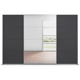 Schwebet&uuml;renschrank OTTO HOME "Kleiderschrank Schrank OTTO&acute;S CHOICE Garderobe AGORDO", grau (graumetallic), B:315cm H:210cm T:62cm, Holzwerkstoff, Schr&auml;nke, Schwebet&uuml;renschrank, Top Innenausstattung, in 4 Breiten und 2 H&ouml;hen MADE IN GERMANY, Topseller
