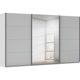 Schwebet&uuml;renschrank OTTO HOME "Kleiderschrank Schrank OTTO&acute;S CHOICE Garderobe AGORDO", grau (seidengrau), B:360cm H:210cm T:62cm, Holzwerkstoff, Schr&auml;nke, Schwebet&uuml;renschrank, Top Innenausstattung, in 4 Breiten und 2 H&ouml;hen MADE IN GERMANY, Topseller