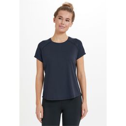 ENDURANCE ATHLECIA Funktionsshirt ATHLECIA "Gaina", Herren, Gr. 40, blau, 90% Polyester, 10% Elasthan, unifarben, normal, Rundhals, Shirts Funktionsshirt, aus weichem Material mit recycelten Anteilen
