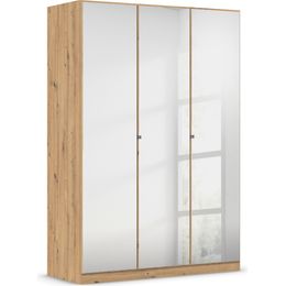 Dreht&uuml;renschrank Rauch "Reflect", braun (eiche artisan), B:136cm H:197cm T:54cm, Holzwerkstoff, Schr&auml;nke, Dreht&uuml;renschrank, mit Spiegelfront, inkl. praktischer Inneneinteilung
