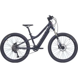 S'COOL E-Bike S&rsquo;COOL "S'COOL e-troX race 24-9S Alivio - Oxid/Pink" Gr. 32, oxid, pink, schwarz, Elektrofahrr&auml;der, Kinder, 32cm, 24 Zoll (60,96cm), Bafang RM G370.250.DC Nabenmotor