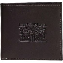 Levi's Geldb&ouml;rse LEVI'S "VINTAGE TWO HORSE BIFOLD COIN WALLET", Damen, braun (dunkelbraun), Rindsleder, Kleinlederwaren, aus Vollnarbenleder Herrenb&ouml;rse Portemonnaie