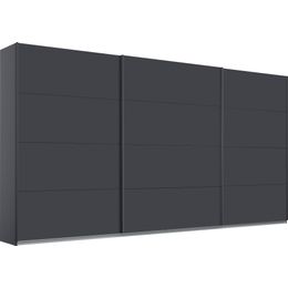Schwebet&uuml;renschrank Rauch "Kleiderschrank Schrank Garderobe TOPSELLER OTELI inkl. Inneneinteilung", grau (graumetallic), B:360cm H:210cm T:62cm, Holzwerkstoff, Schr&auml;nke, Schwebet&uuml;renschrank, mit 3 Innenschubladen sowie zus&auml;tzlichen Einlegeb&ouml;den MADE IN GERMANY, Topseller